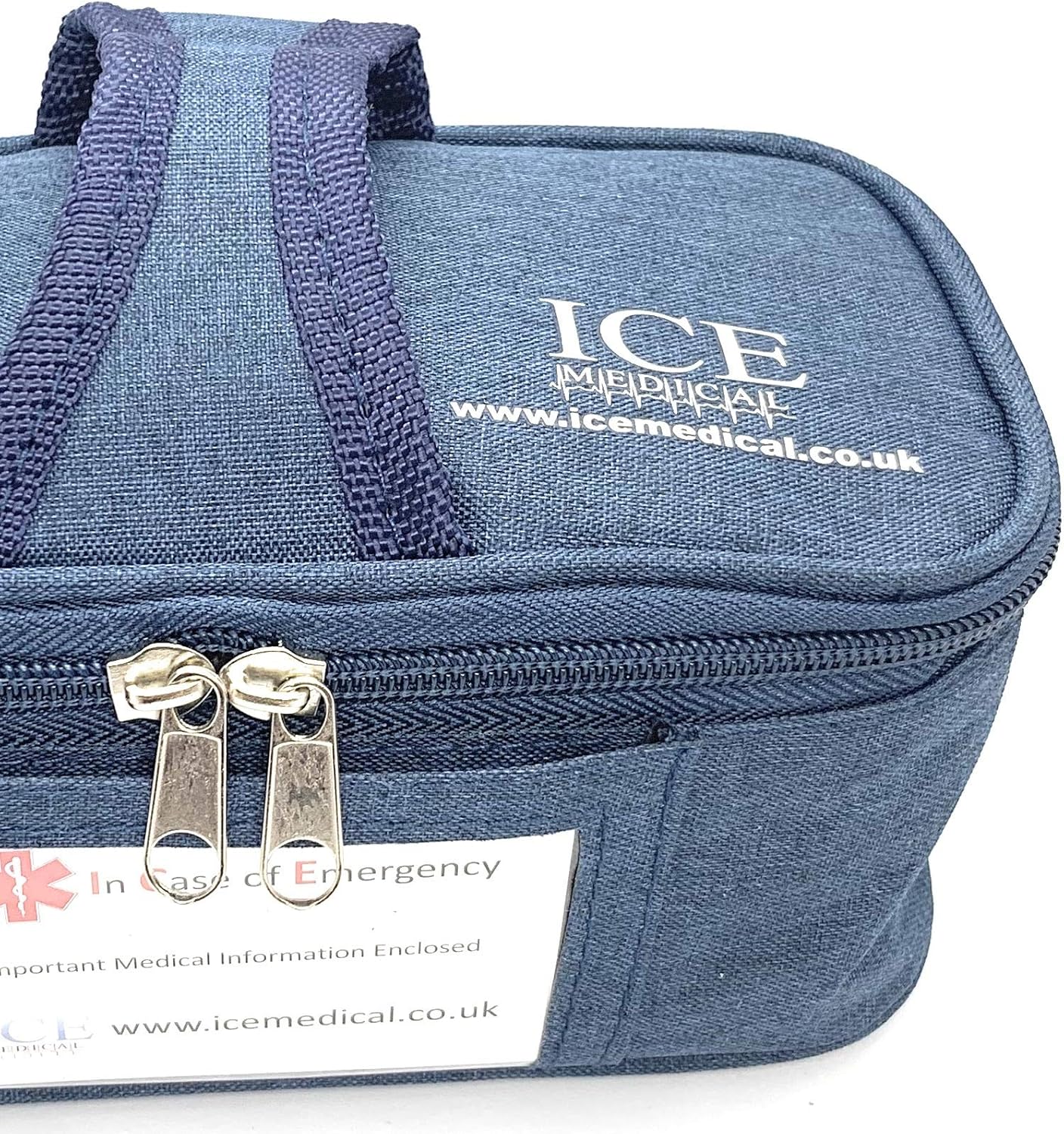 ICE Medical Blue Midi Medication Case/Bag – Allergies, Epipen Syringe ...
