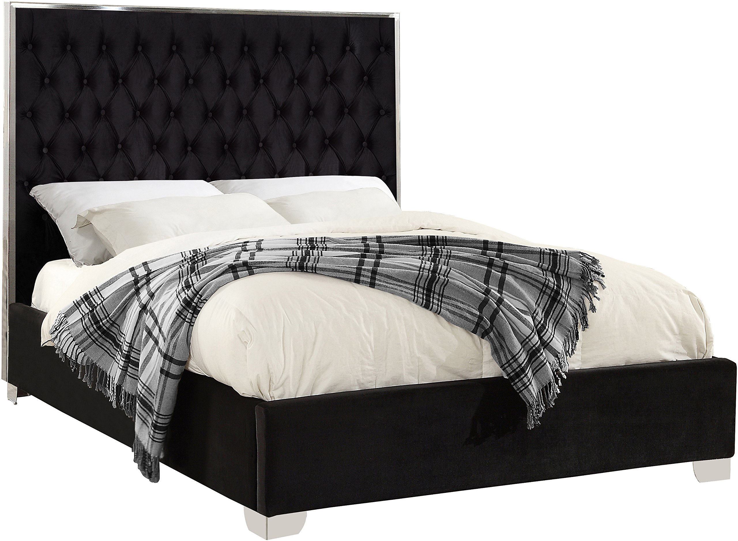 Meridian Furniture Lexi Collection Modern | Contemporary Velvet ...