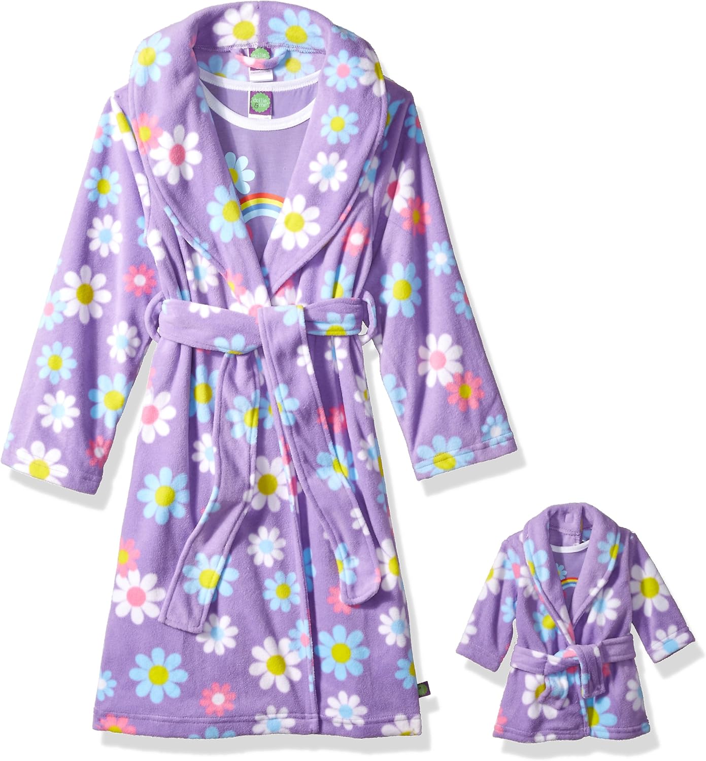 Amazon.com: Dollie & Me Girls' Big Printed Robe Set with Matching 18 ...