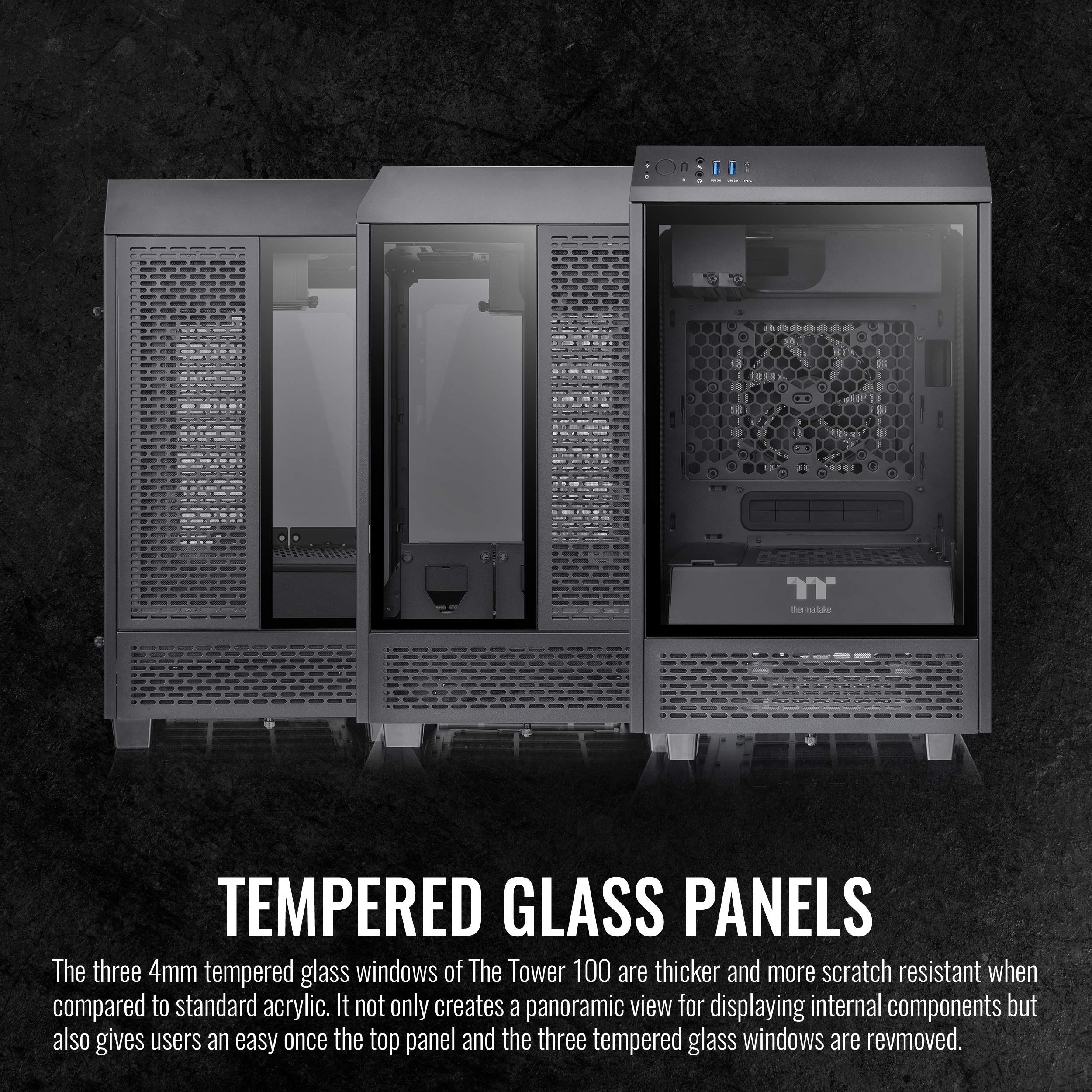 Mua Thermaltake Tower 100 Black Edition Tempered Glass Type-C (USB 3.1 ...