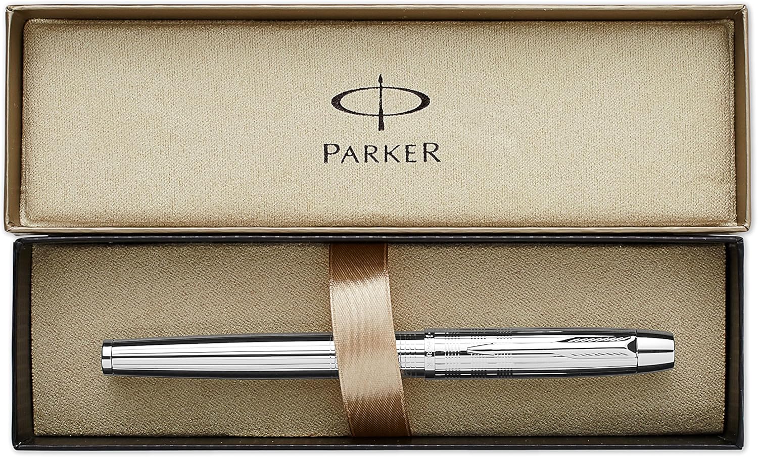Parker IM Premium - Pluma estilográfica de punta media cromado con caja ...