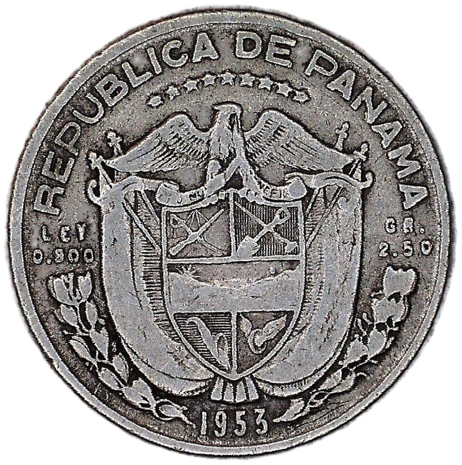 1953 PA Panama 1953 Cincuentenario 1 Decimo Very Good at Amazon's ...