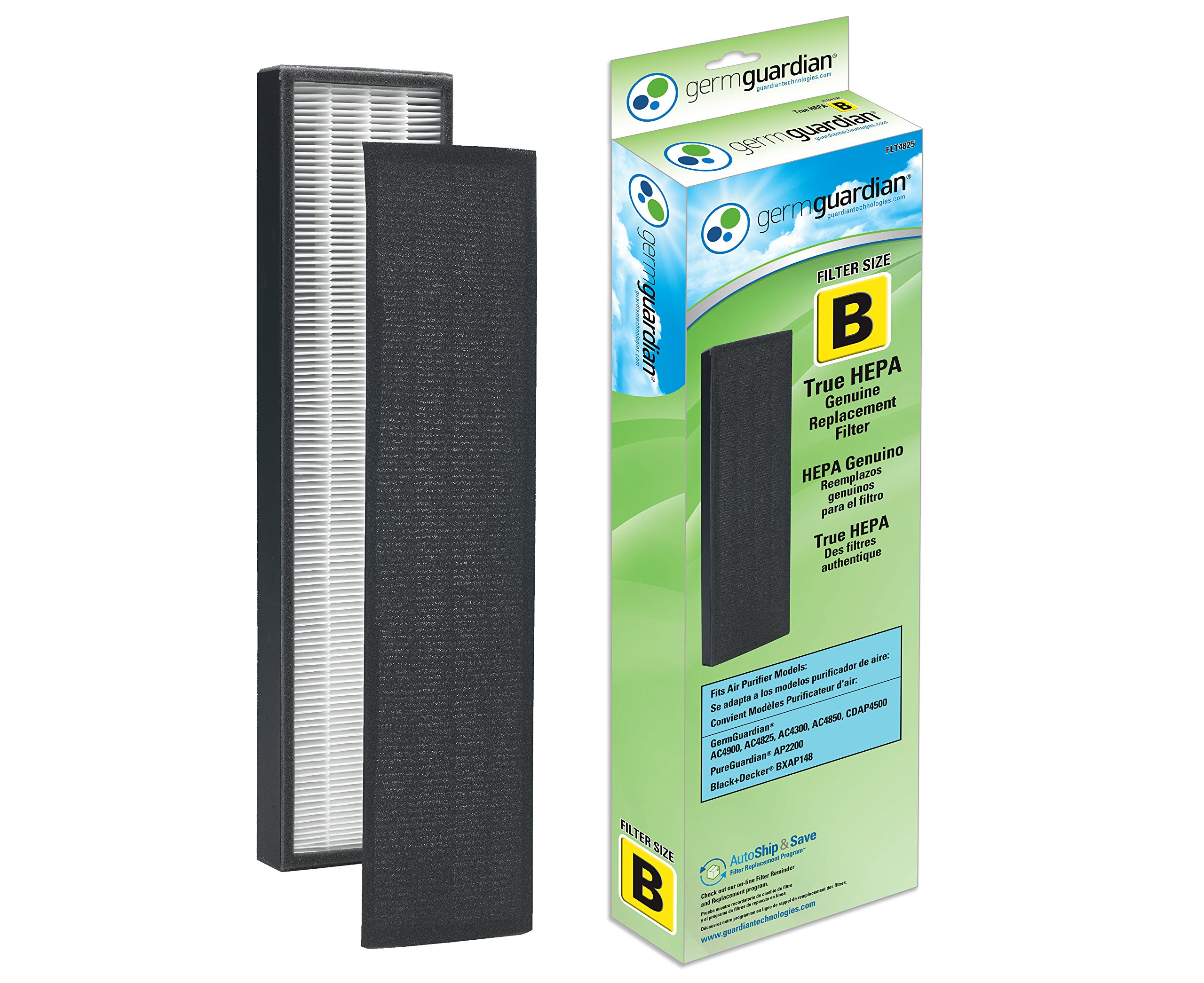 HEPA Filter For GermGuardian 4800 Series 1PC HEPA Replacement Filter B ...