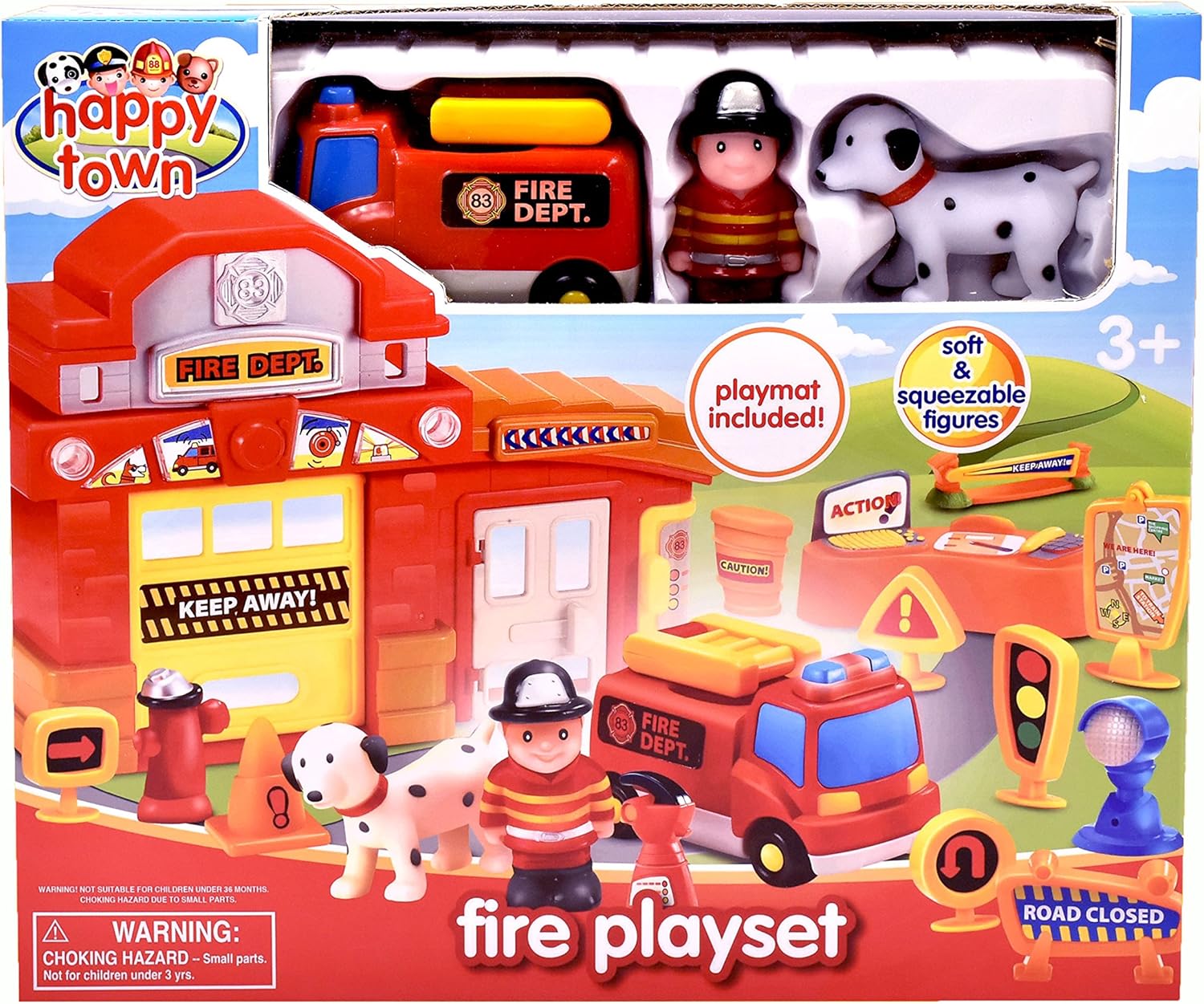 Happy Town 31119 Fire Playset – BigaMart