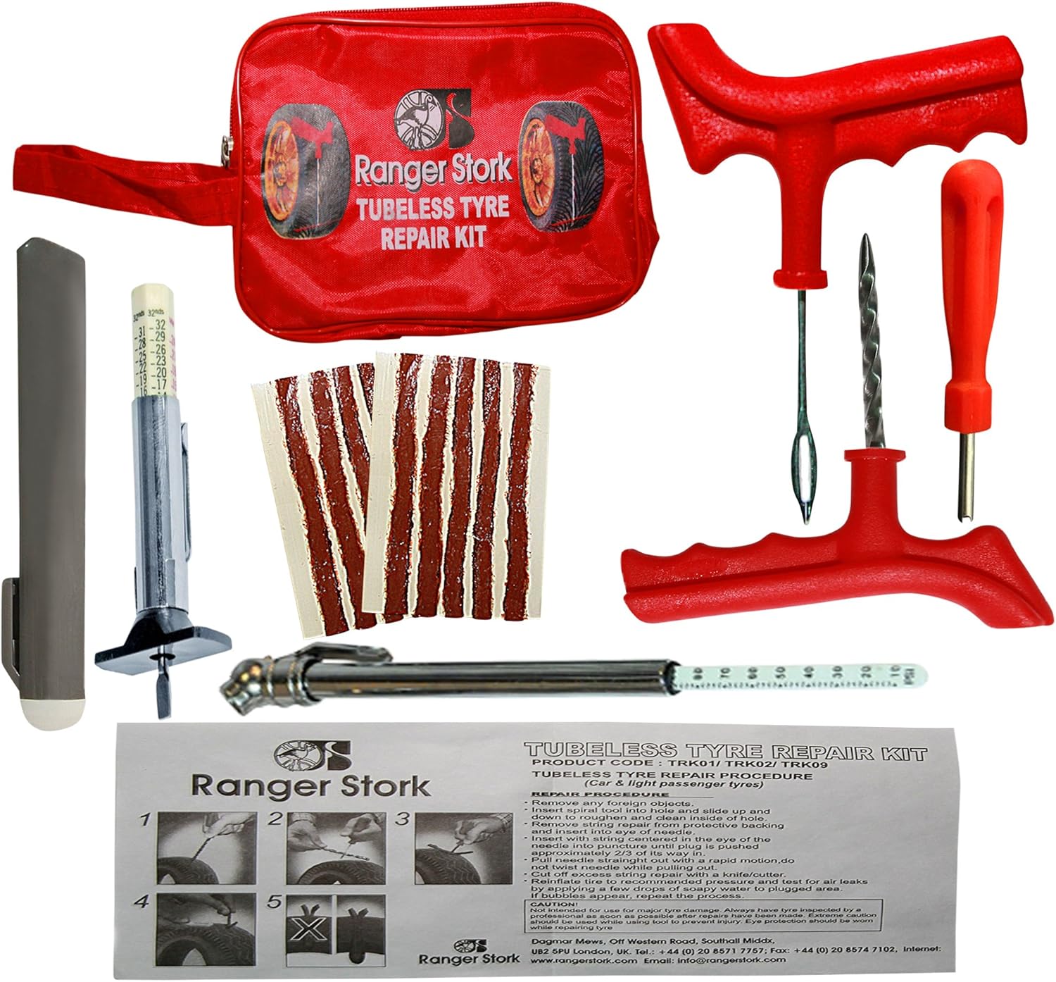 Tyre Doctor Emergency Car Van Motorcycle Tubeless Tyre Puncture Repair ...