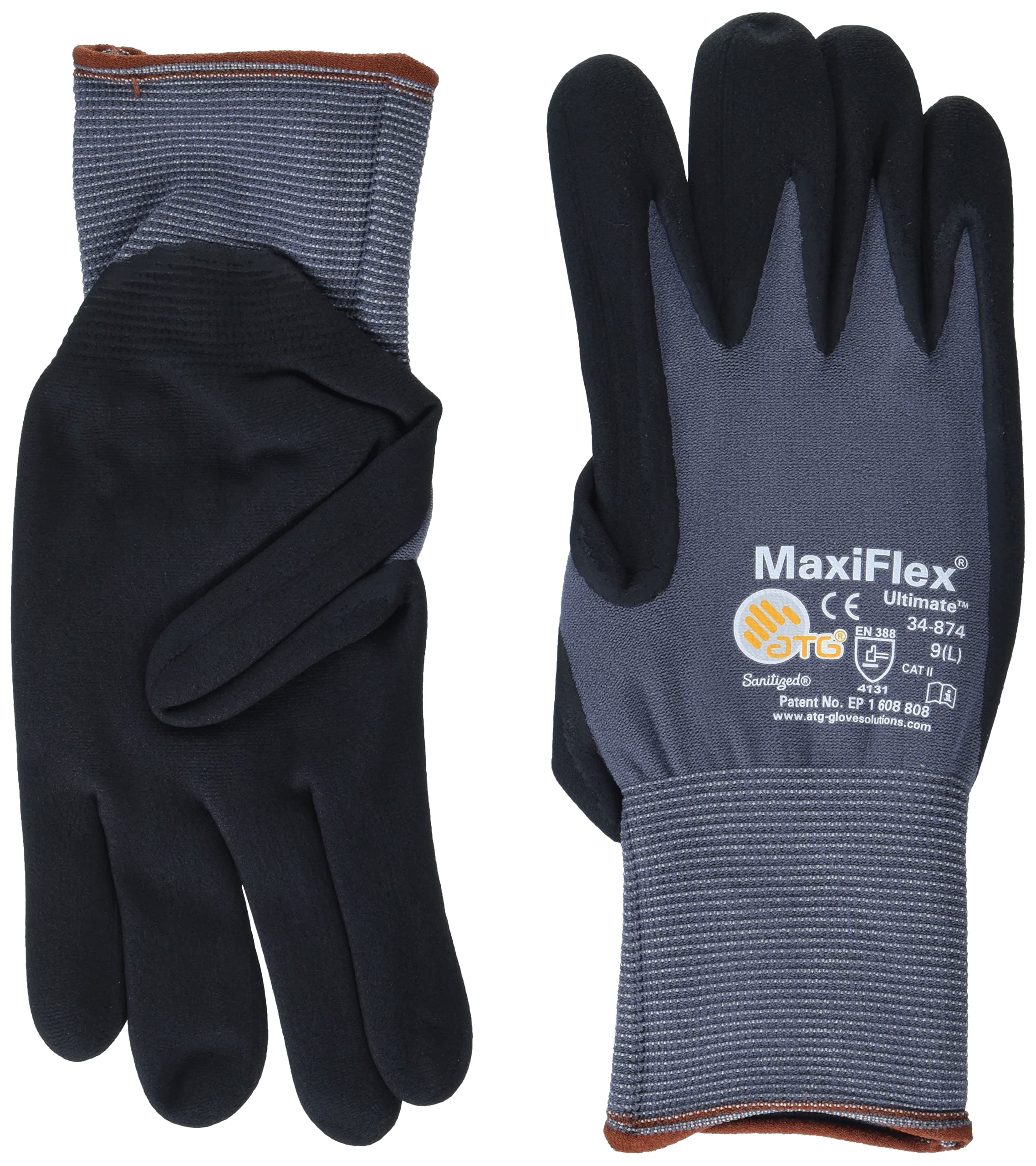 MaxiFlex 34-874 Ultimate Gloves, Large (Pack of 12), Original, Color May Vary for sale | Katy ...