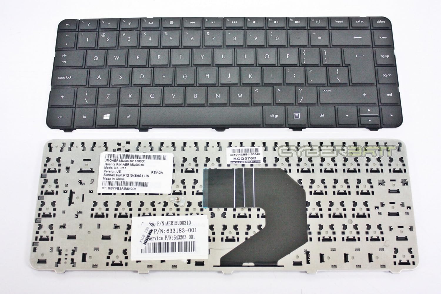 New HP Compaq Presario CQ57 CQ-57 Series US Black Keyboard Laptop ...