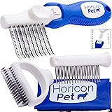 Amazon.com: Pixikko 10-Blade De-Matting Tool Comb/Rake for Medium/Long ...
