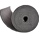 NATGAI Sponge Neoprene with Adhesive Foam Rubber Sheet 1/8” Thick X 12” Wide X 48” Long, Cut to ...