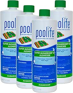 Amazon.com : poolife Super Algae Bomb 60 (1 qt) (4 Pack) : Garden & Outdoor