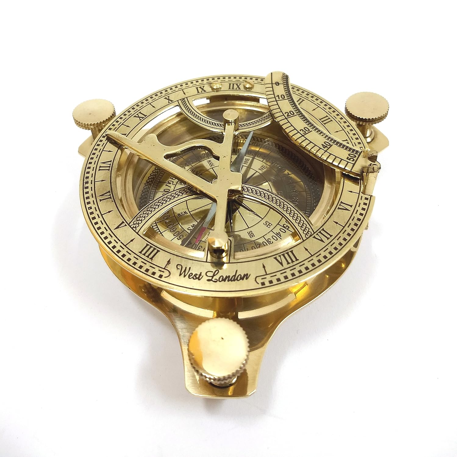 Buy 4" Sundial Compass - Solid Brass Sun Dial Online at Low Prices in ...