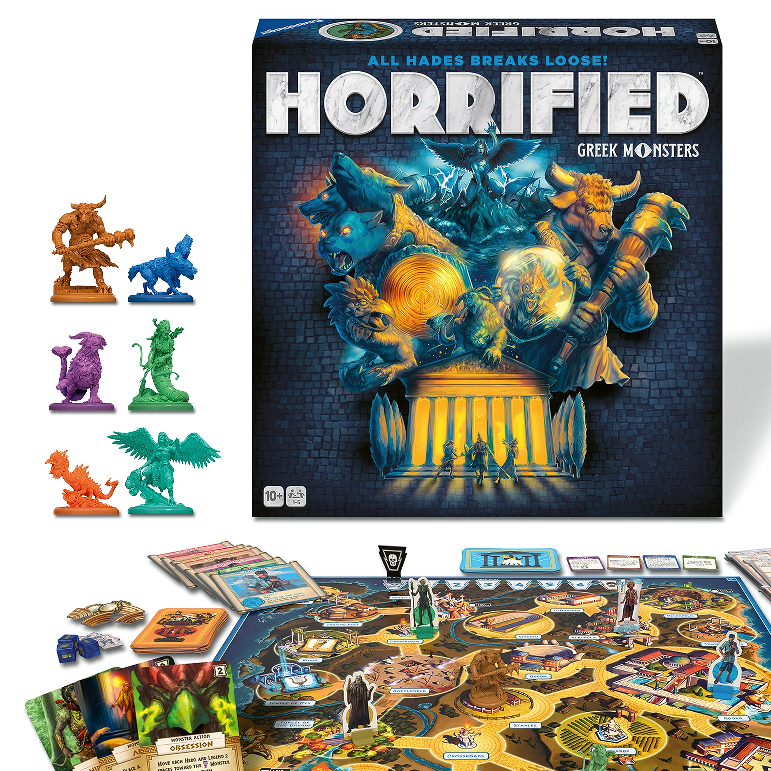 Ravensburger Horrified: Greek Monsters - Cooperative Strategy Board ...