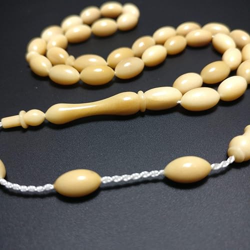 Tagua Nut Prayer Beads, Usta işi NARÇIL Tesbih, Tasbih, Vegetal Ivory ...