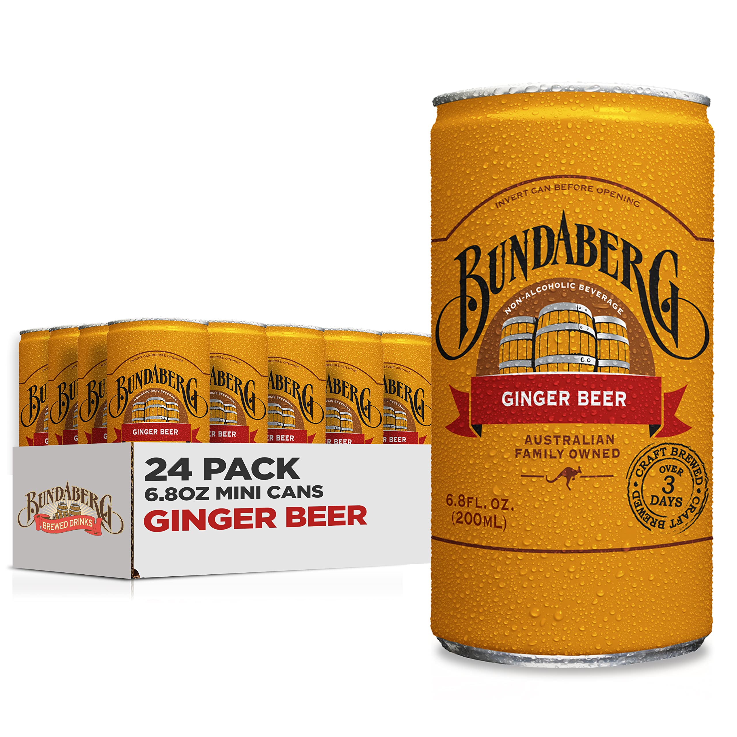 Mua Ginger Beer, 6.8 fl oz Cans, (24 Pack) trên Amazon Mỹ chính hãng ...