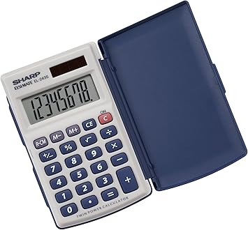 Sharp EL243SB calculator - calculators (Pocket, White): Amazon.co.uk ...
