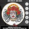 Amazon.com: 'Santa Muerte' Counted Cross Stitch Kit for Adults - DIY ...