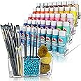 Amazon.com: Acrylic Paint Organizer & Storage Set (5 Bead Color Options ...