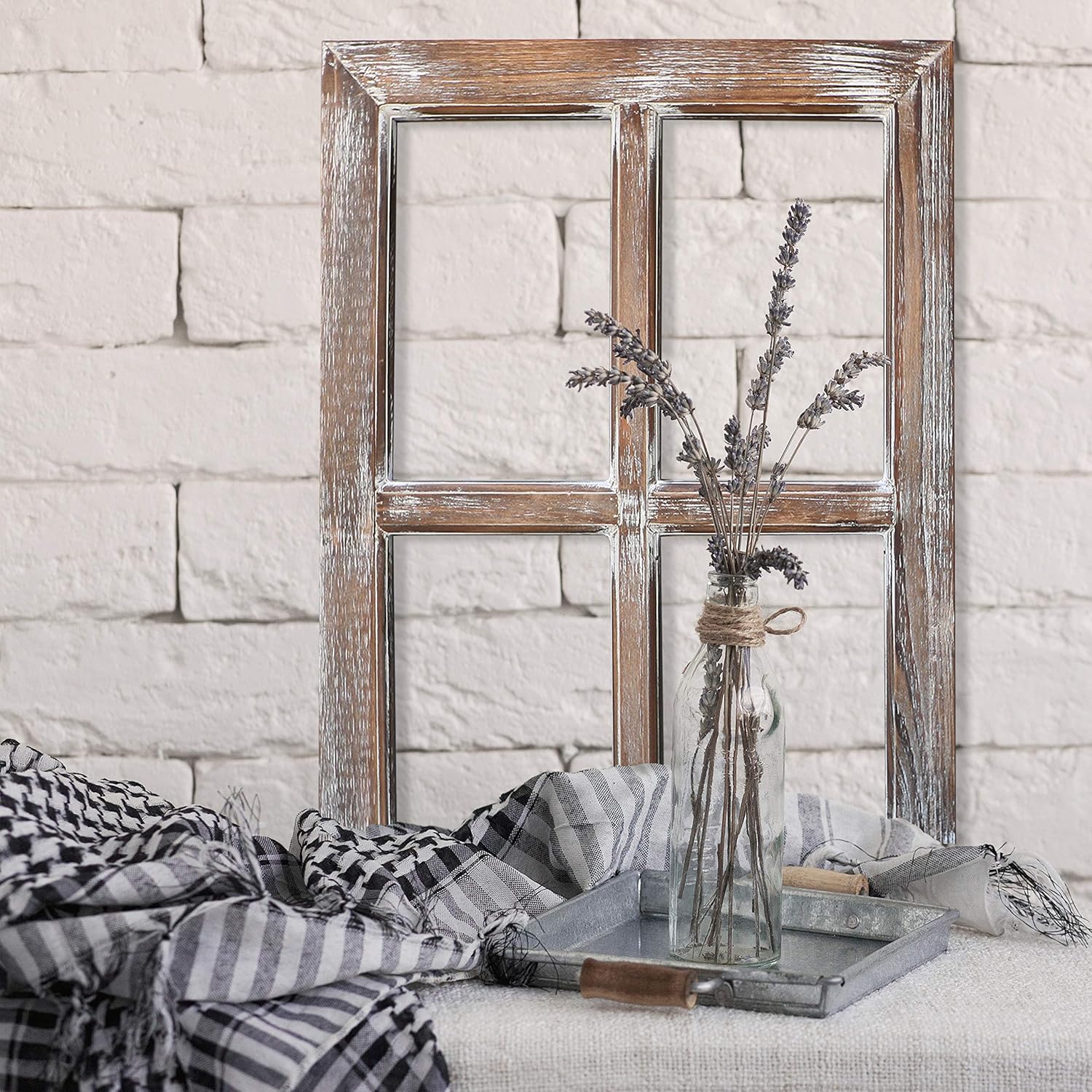 Barnyard Designs Rustic Barn Wood Window Frames, Decorative Country ...