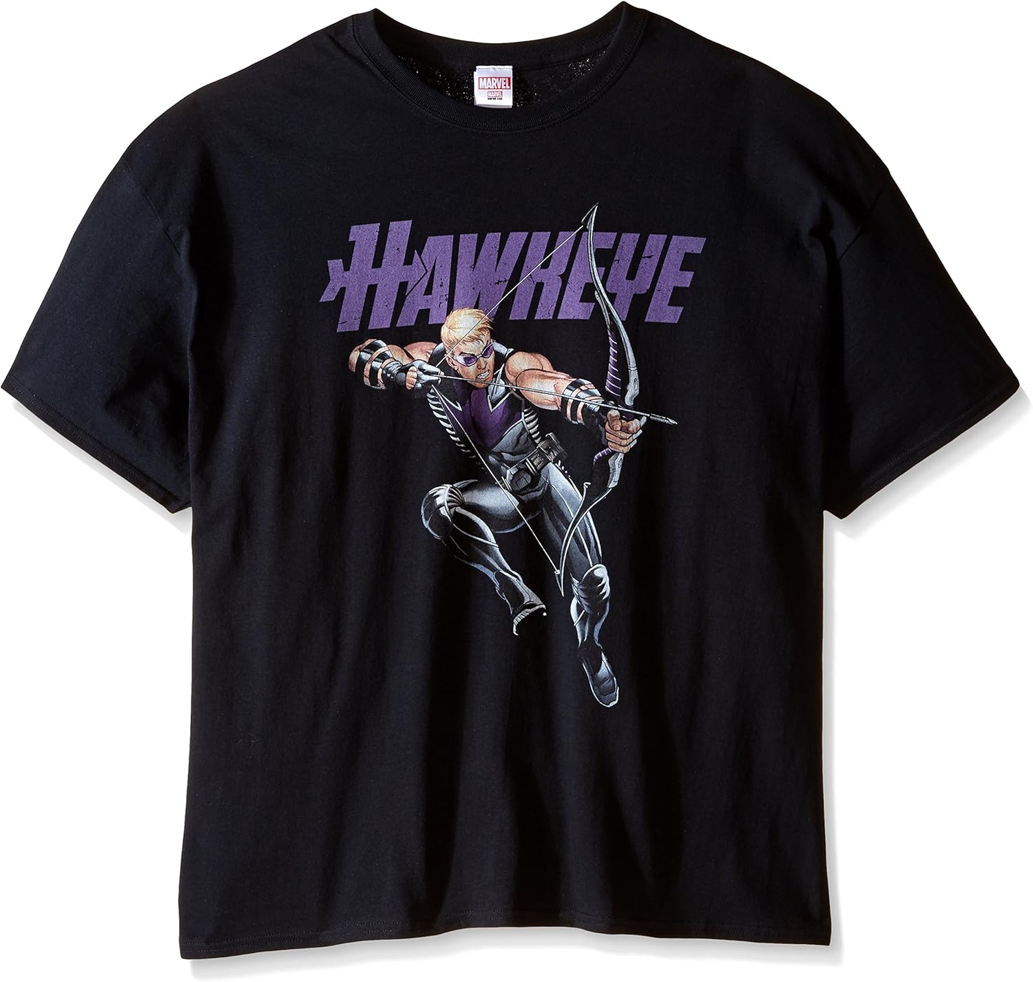 Amazon.com: Marvel Men's Big-Tall Hawkeye Pose T-Shirt, Black, XX-Large ...