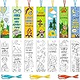 Amazon.com: ANGOLIO 123Pcs Camping Color Your Own Bookmarks for Kids ...