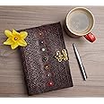 Leather Book of Shadows Journal, Witchcraft Notebook with Chakra Gem ...