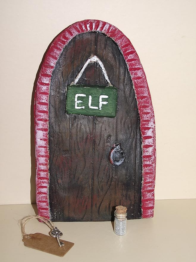 Hand Made Extra Large Elf Door With Magic Elf Dust and Key For Outdoor ...