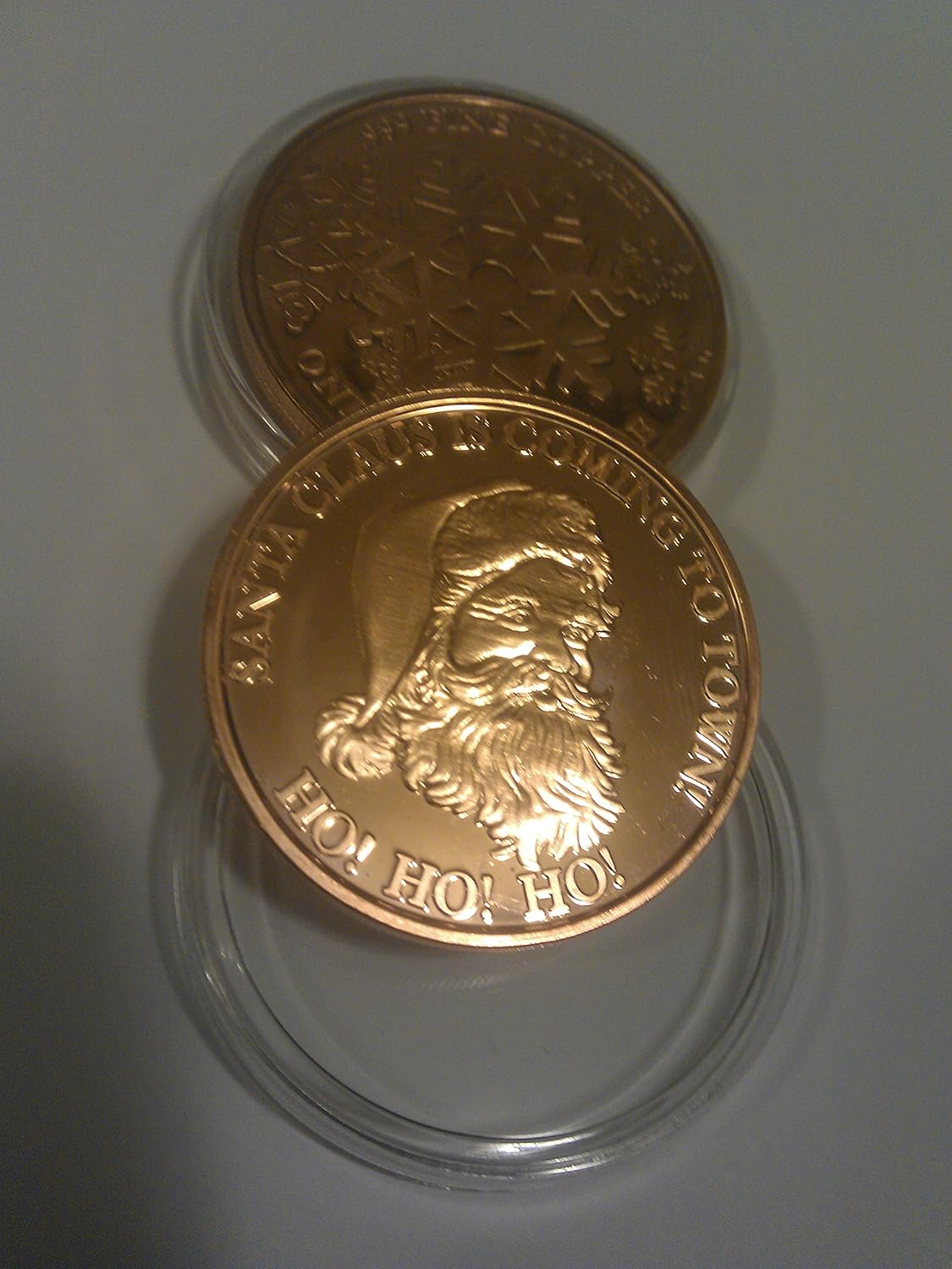 Amazon.com : Santa Claus Copper Rounds One Ounce Each 2 Pack ...