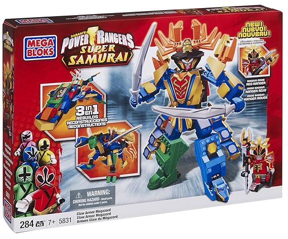 Mega Bloks Power Rangers Claw Armor Megazord: Amazon.co.uk: Toys & Games