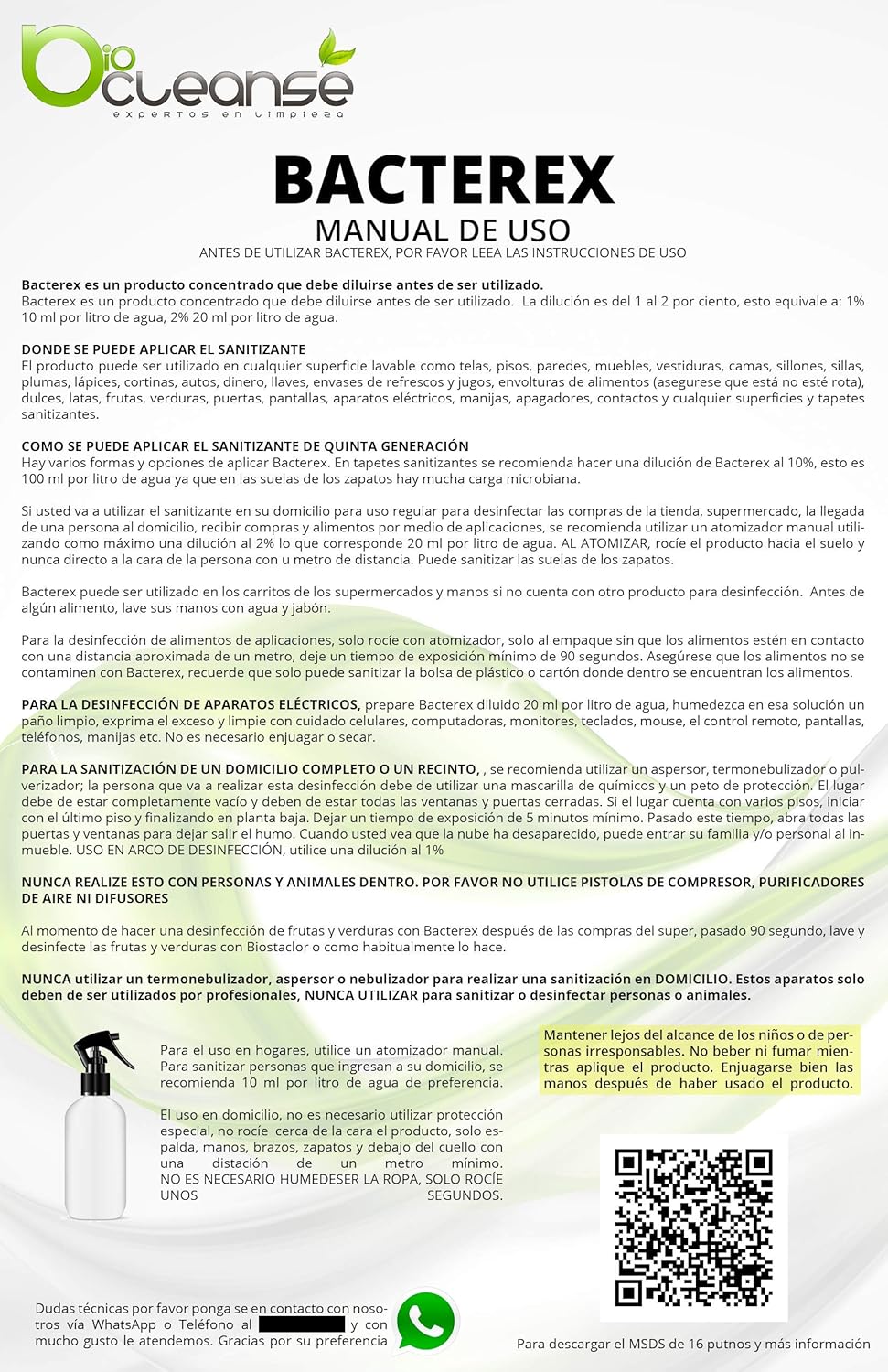 Sanitizante Desinfectante Concentrado de Quinta Generación 5 Litros ...