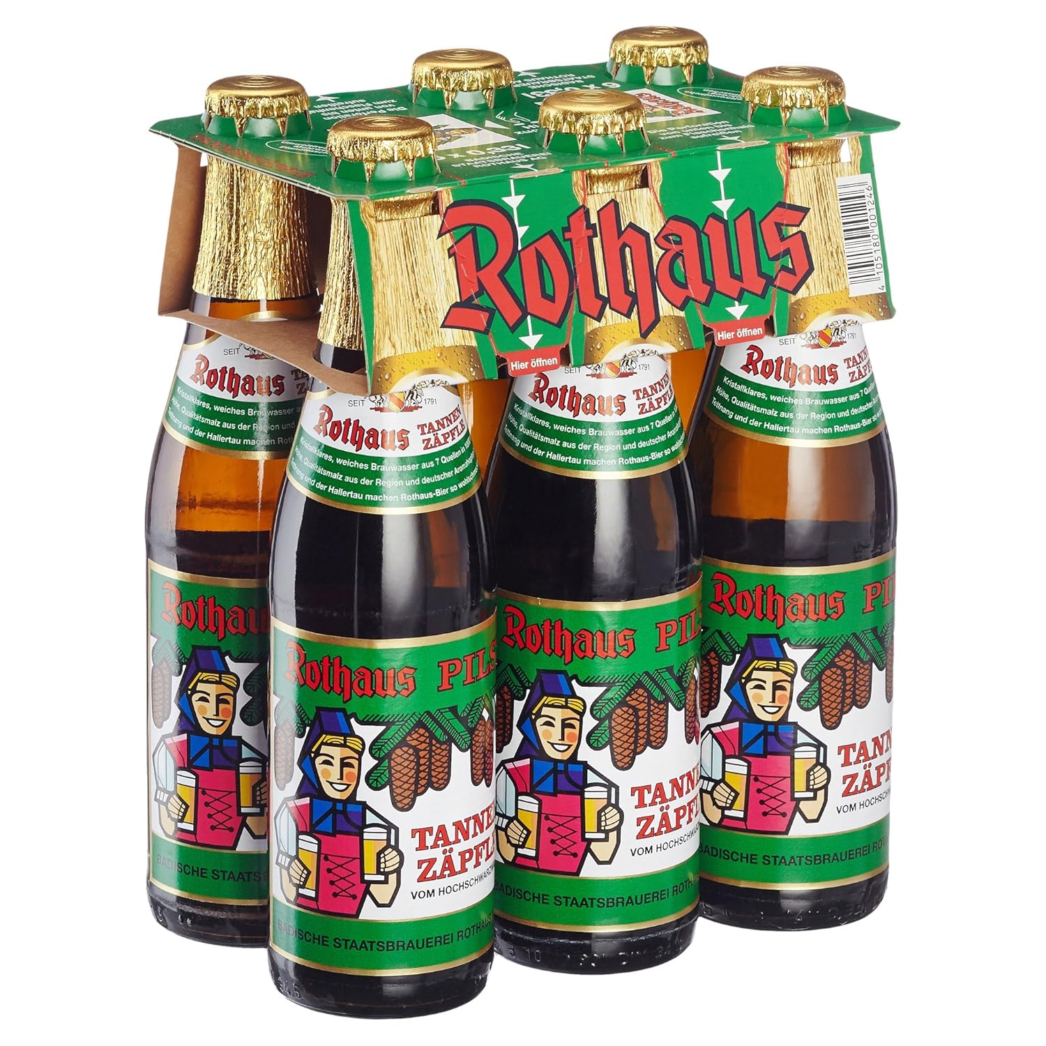 Rothaus Tannenzäpfle Pils MEHRWEG, (6 x 0.33 l): Amazon.de ...