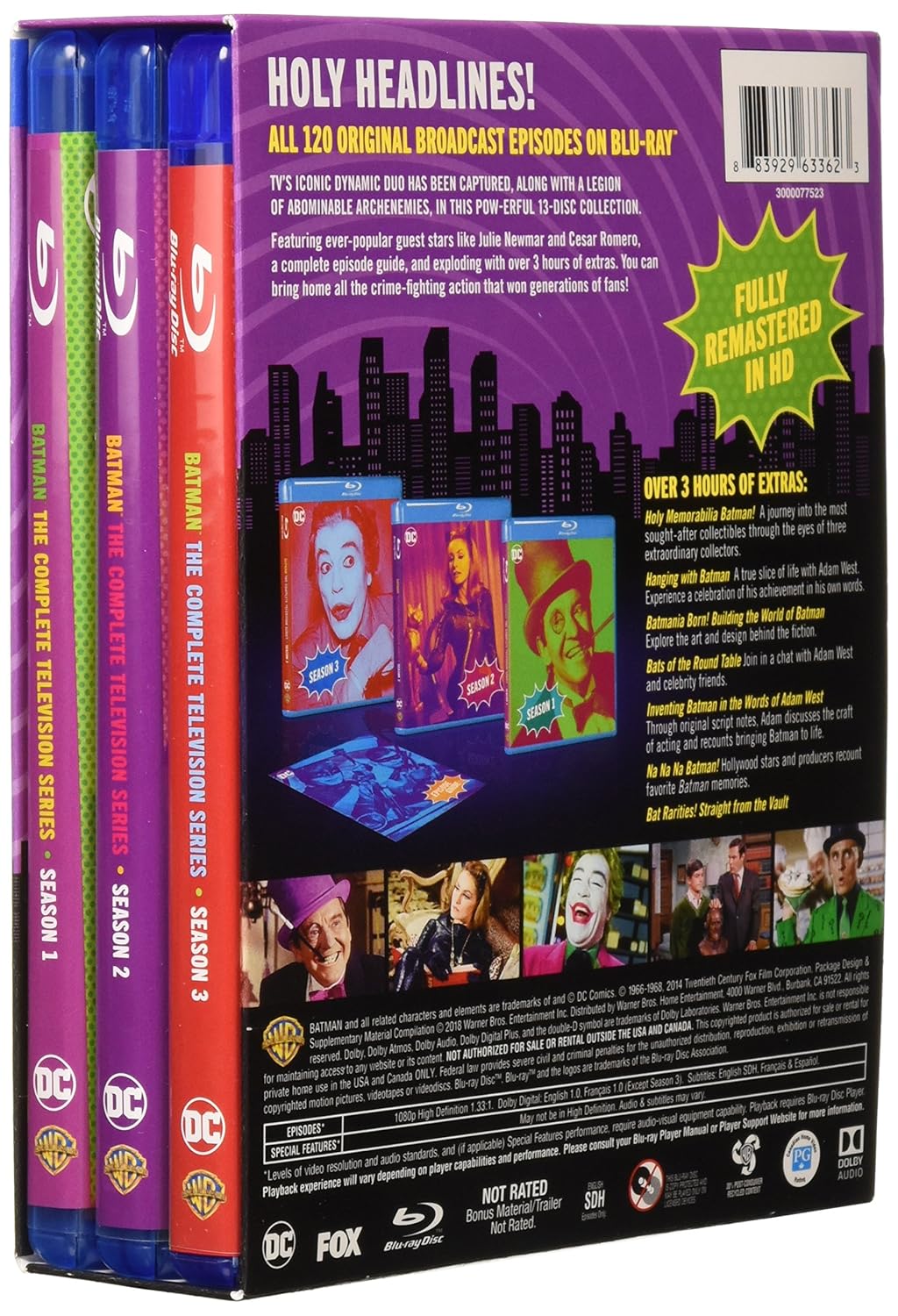 Batman: The Complete Series (1966-1968) - 2018 Slimmer Repackage - Blu ...