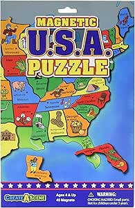 Amazon.com: Create-A-Scene Magnetic Playset - USA Puzzles : Toys & Games