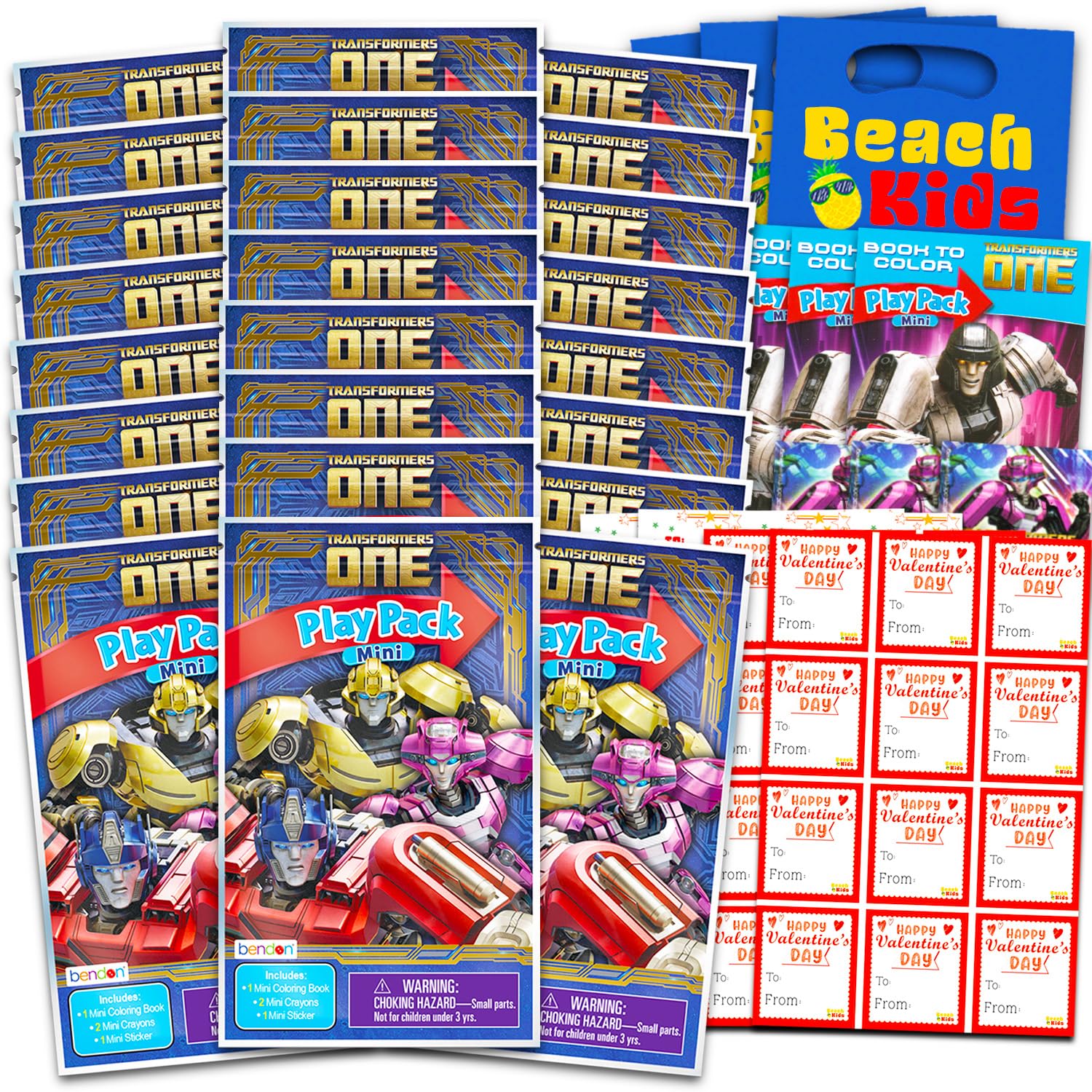 Transformers Valentine's Day Classroom Gift Exchange Bundle - 24 ...