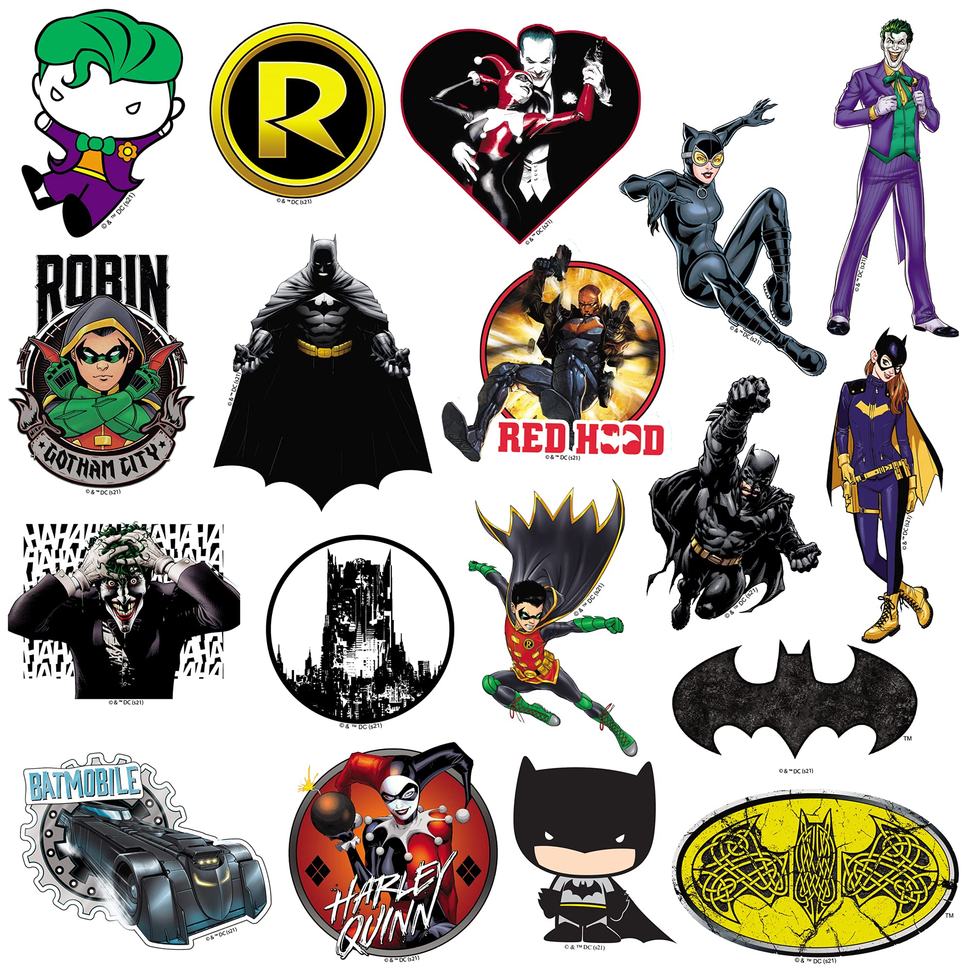 Mua Batman Sticker Pack Die Cut Vinyl Large Deluxe Stickers Variety ...