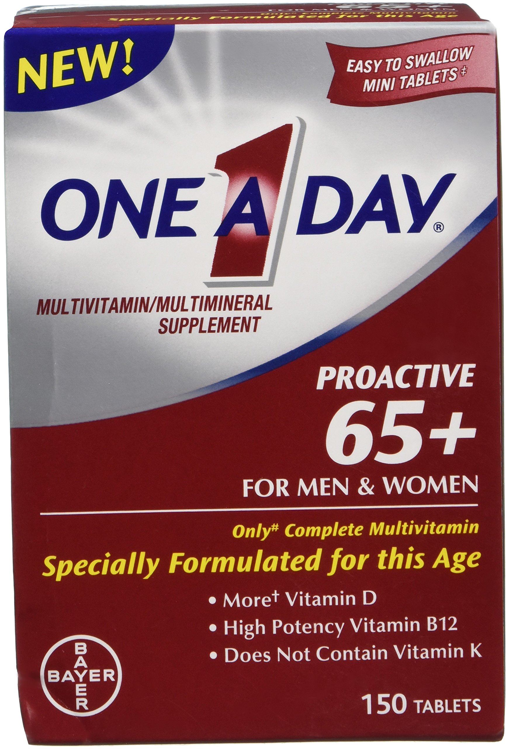 Mua One-A-Day Proactive 65 Plus Multivitamins for Men and Women, 150 Count (Pack of 2) trên ...