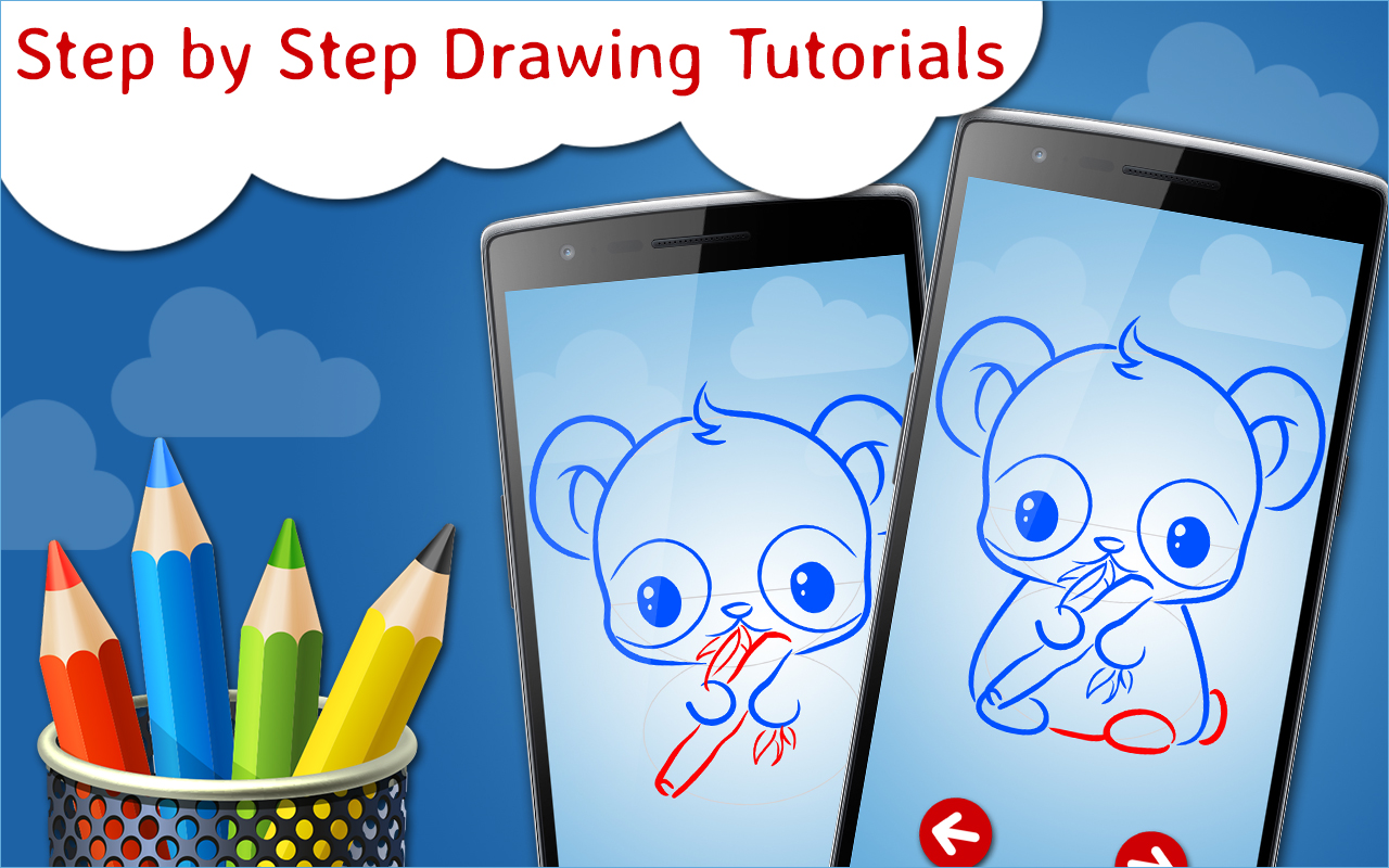 Amazon.com: How to Draw Kawaii step by step Drawing App : Apps & Games