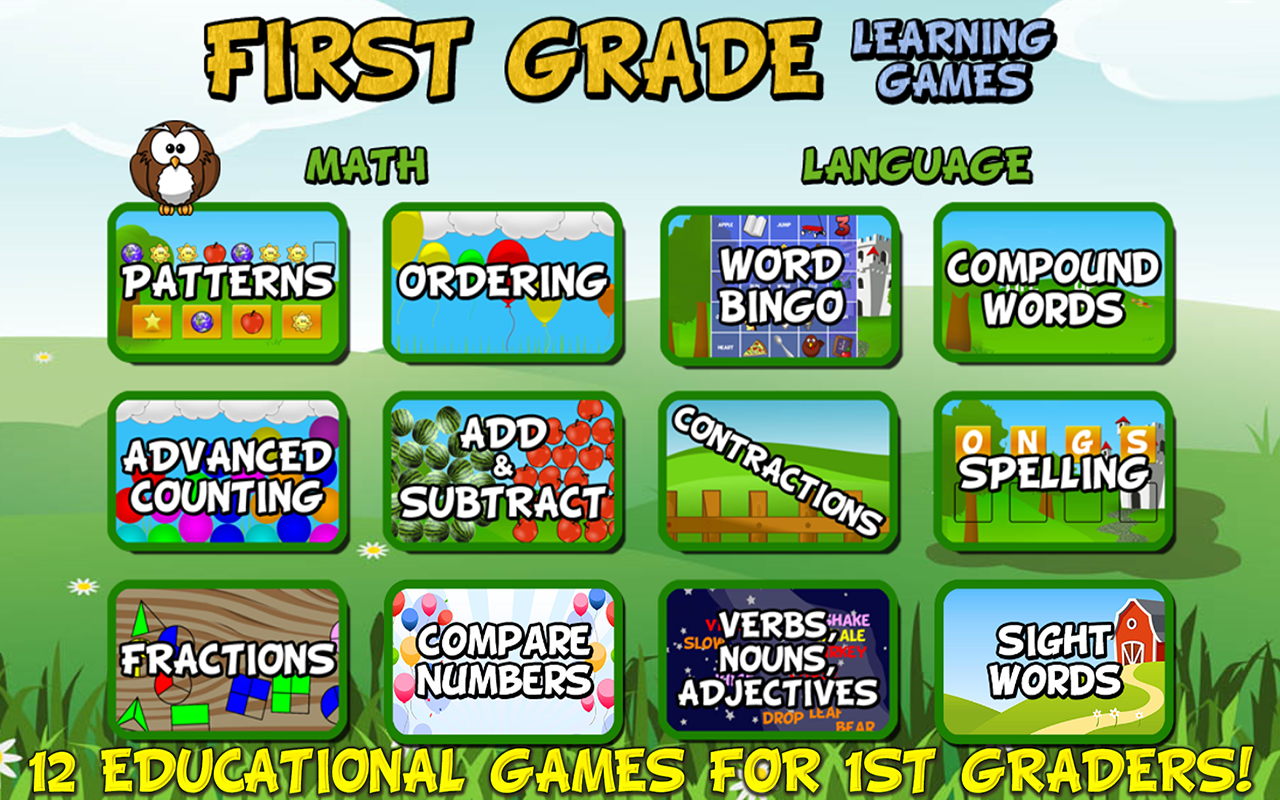 Amazon First Grade Learning Games Appstore For Android