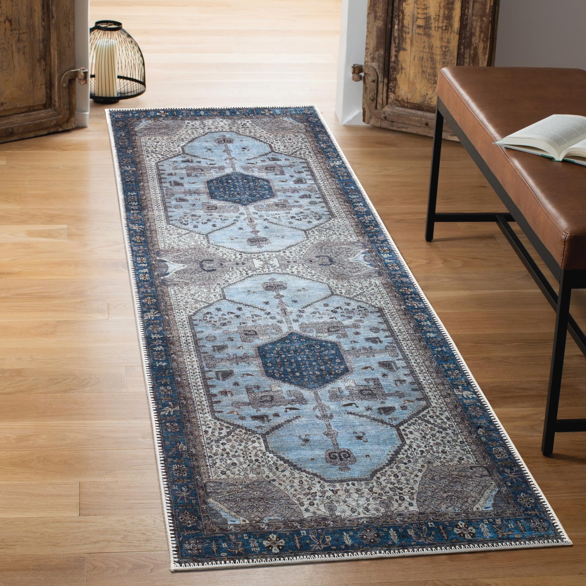 Keen Home Design 2x7 Rug - Machine Washable Runner Rug with Non-Slip ...