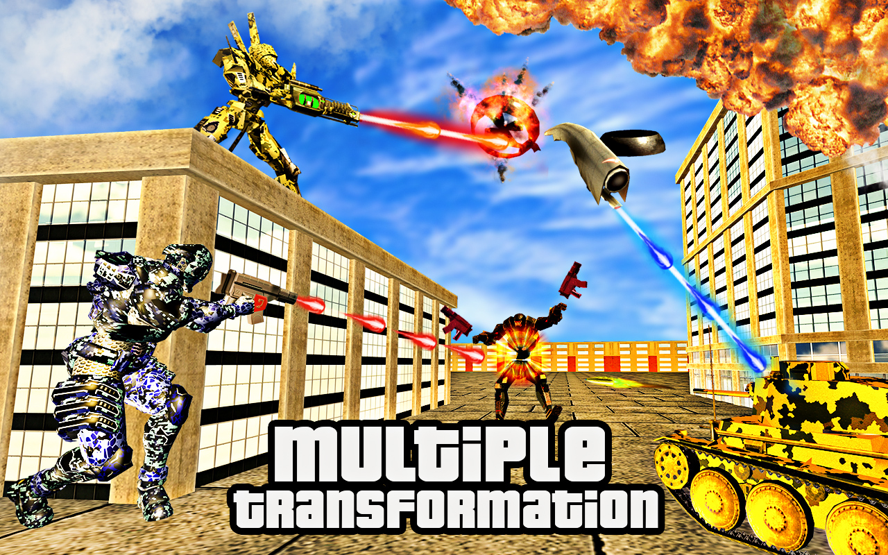 Amazon.com: US Army Robot War Multi Robot Transform Games : Apps & Games