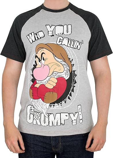 Disney Grumpy Mens Grumpy T-Shirt XX-Large: Amazon.co.uk: Clothing