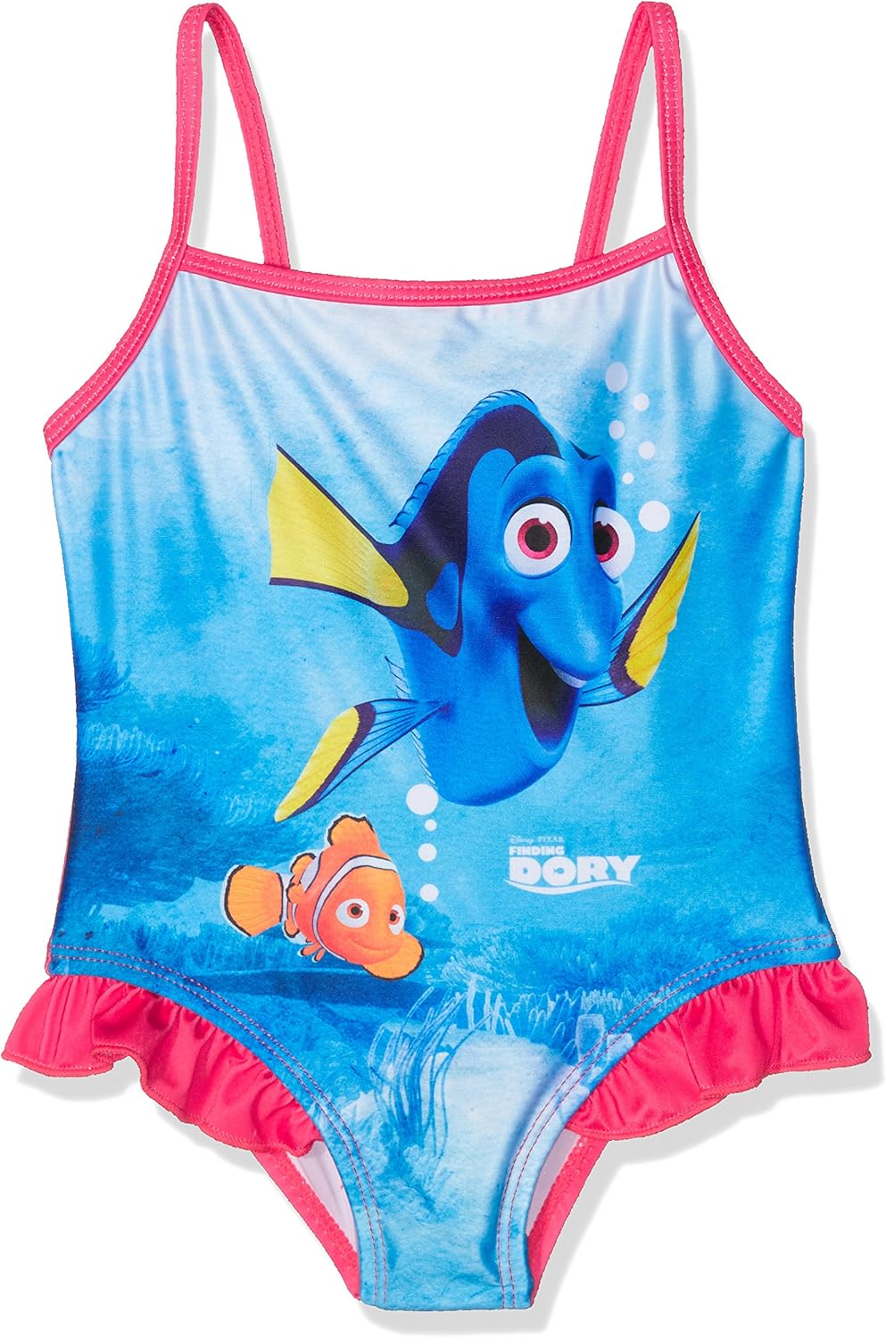 Finding Dory Girl's FDGL27502 Swimsuit - Pink - 8 Years: Amazon.co.uk ...