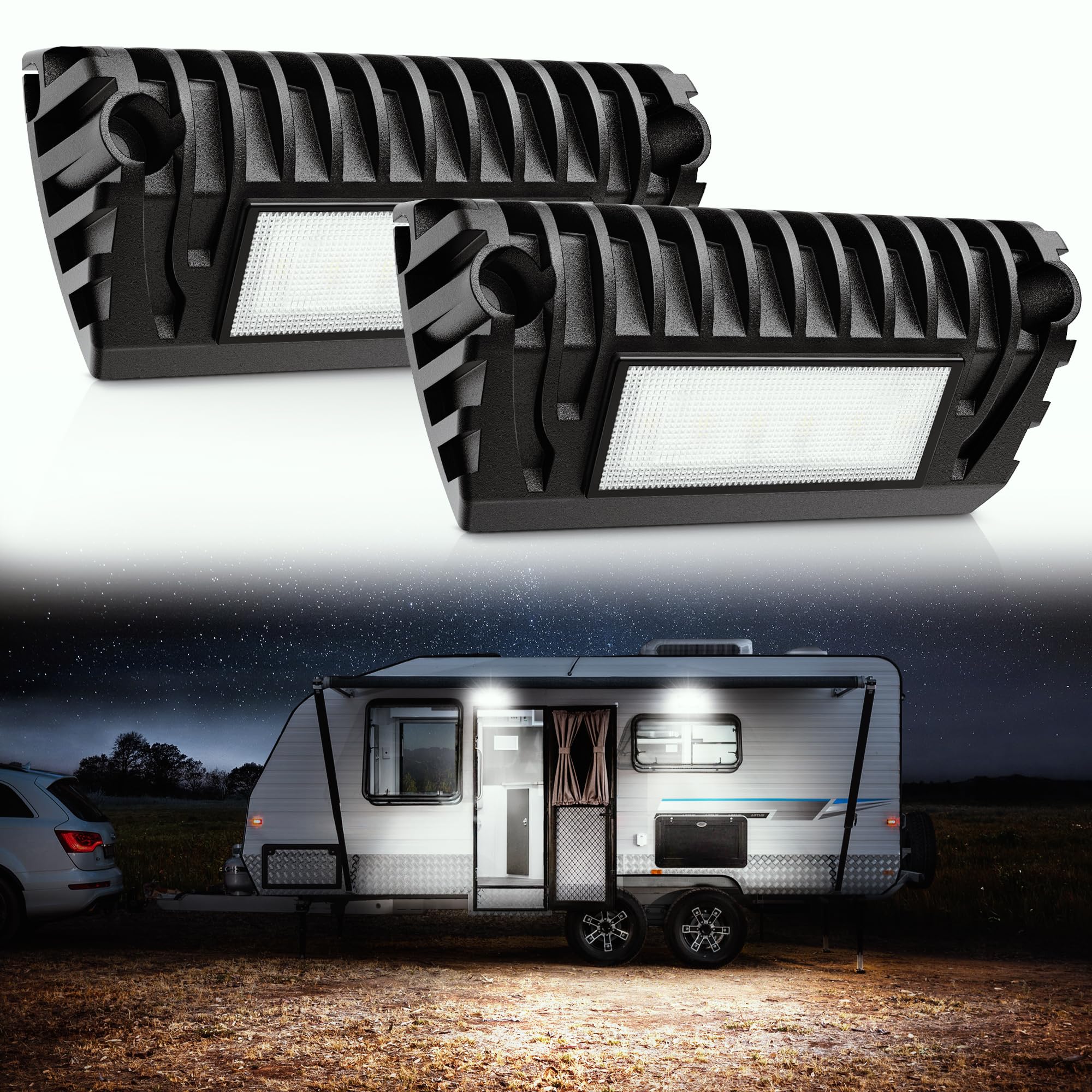 Mua SnowyFox LED RV Porch Light Aluminum Exterior Utility Light 12V ...