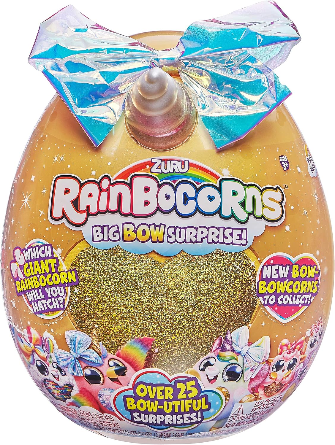 Rainbocorns Giant Big Bow Surprise Mystery Egg Includes 25 Surprises