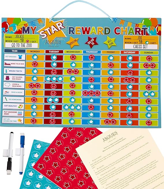 Jaques of London Let’s Learn You’re A Star Reward Chart – Perfect ...