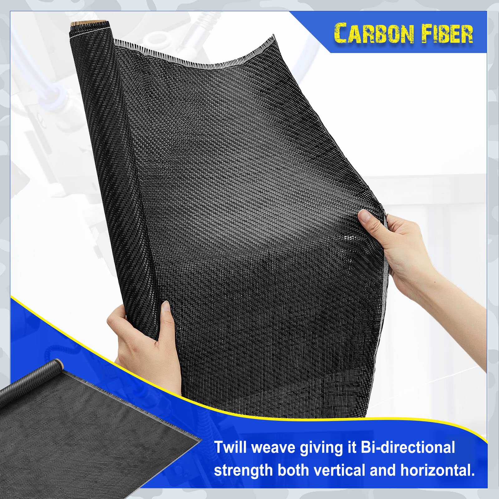 Mua Kinlop Carbon Fiber Sheet Pure Carbon Fiber Fabric 2 x 2 Twill ...