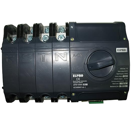 Amazon.com: ELPRO ATS-125A, 120/208V 50-60Hz Automatic Transfer ...