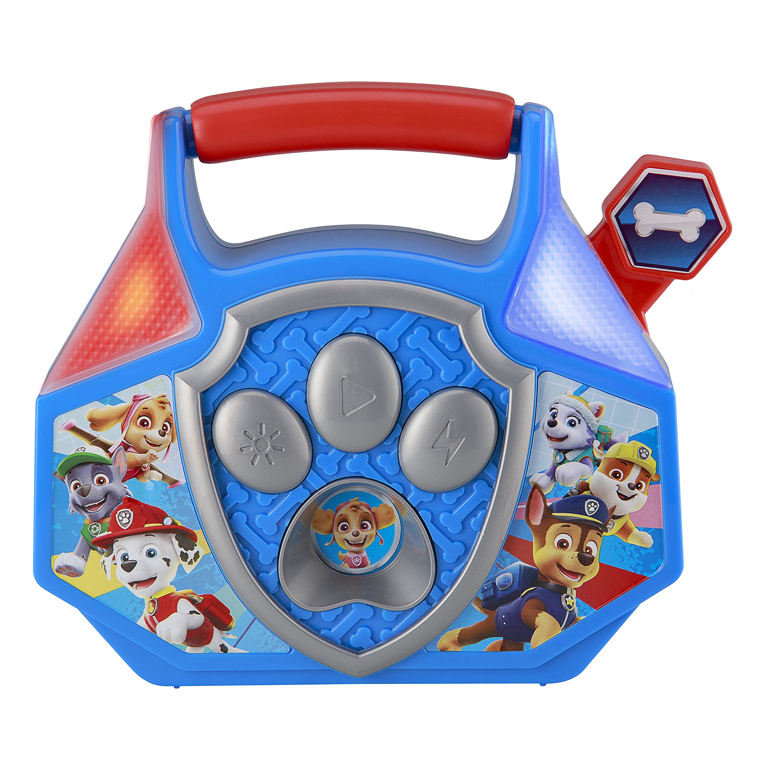 eKids Paw Patrol Toy Mini Boom Box, Built-in Music, Flashing Lights and ...