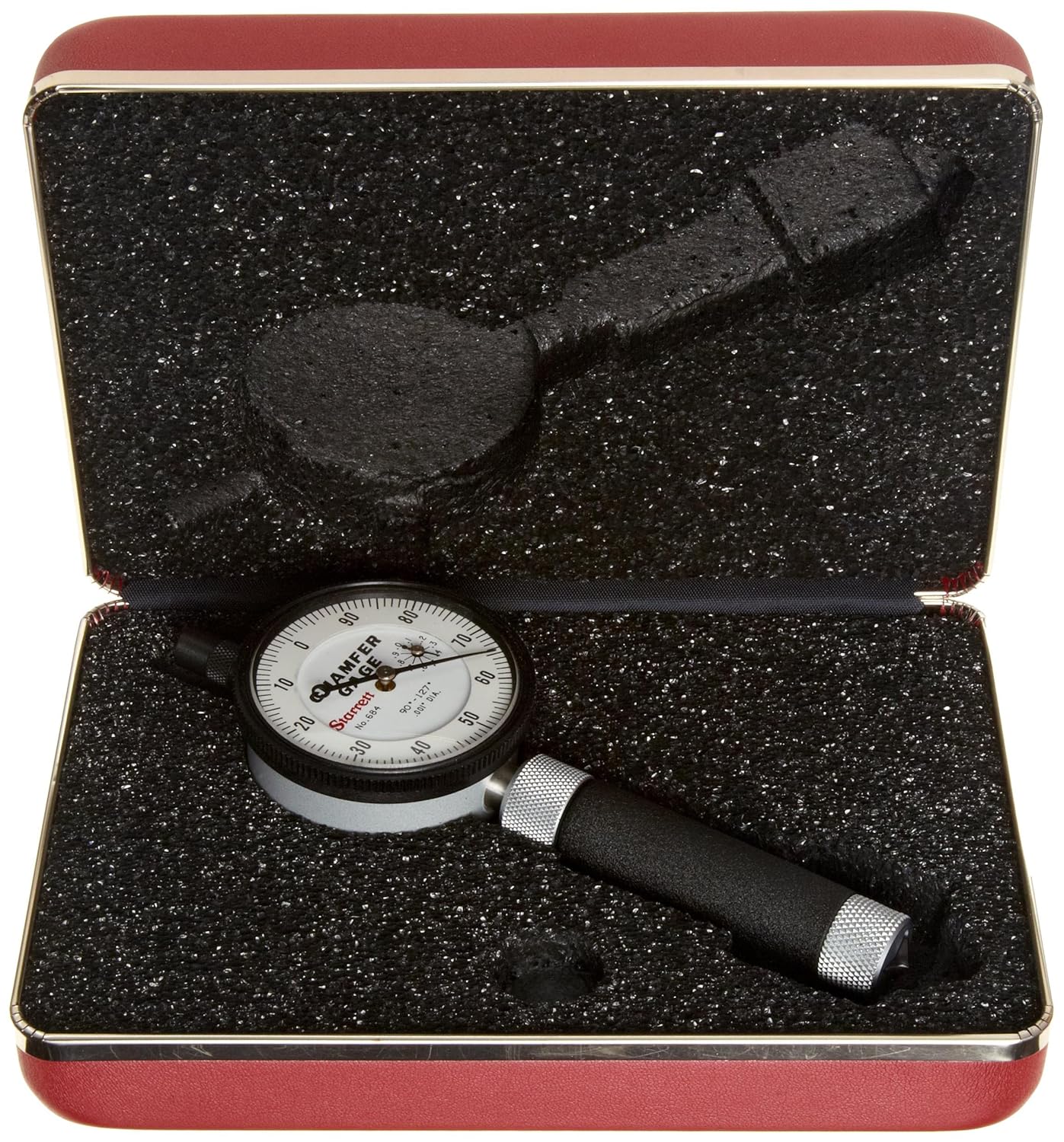 Starrett 684-1Z Inch Reading Internal Chamfer Gauge 90-127 Degree Angle ...