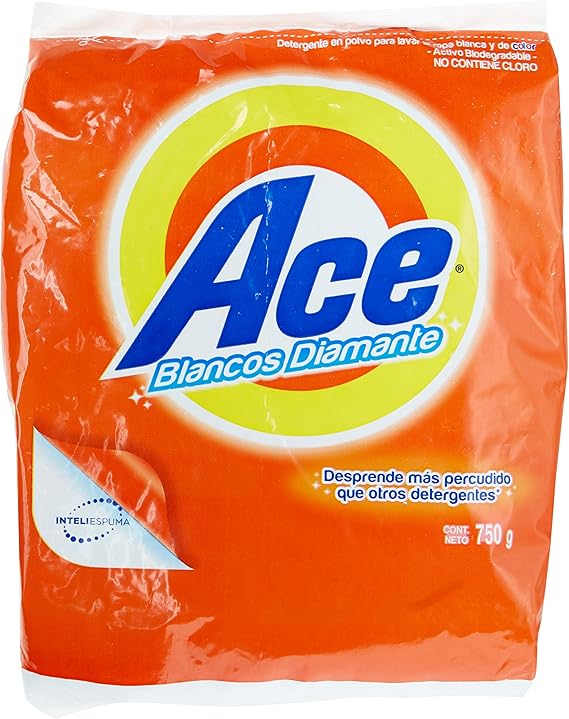 Ace Detergente en Polvo Aroma Regular, 750 g: Amazon.com.mx: Salud ...