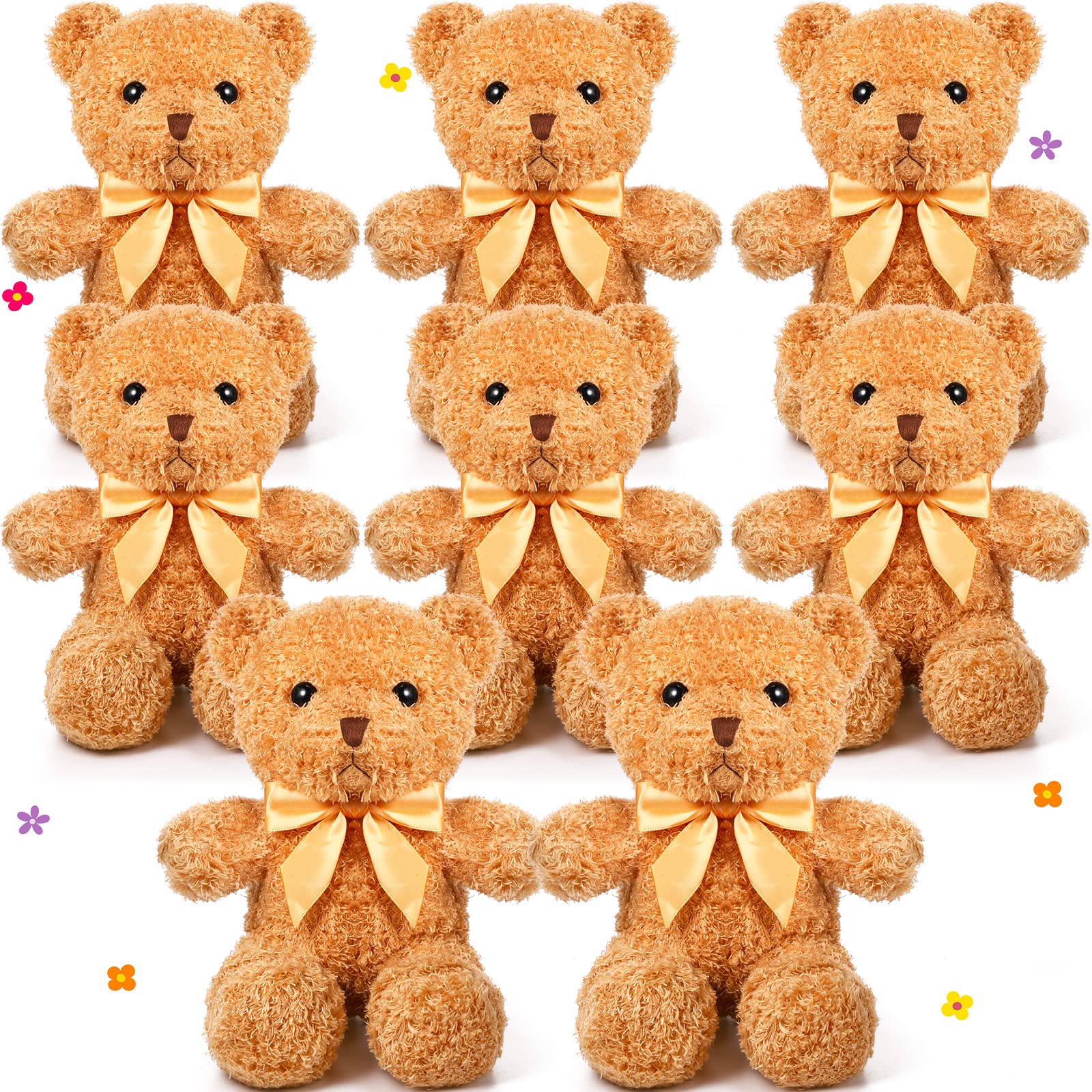 HyDren 8 Packs Cute Bear Stuffed Animals 12 Inch Soft Plush Stuffed ...